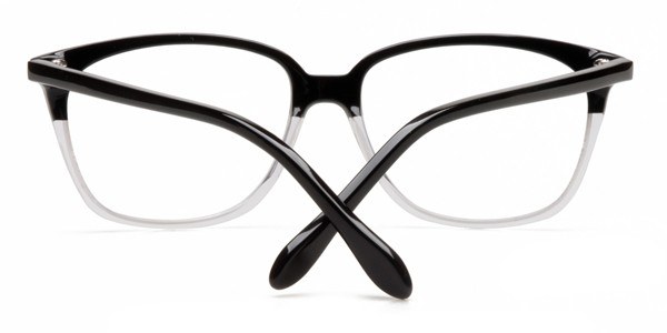 Dno Black & Clear Full Rim Eyeglasses | Eyebuydirect Canada