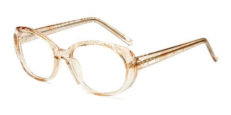 Coral Round Brown Glasses for Women | Eyebuydirect