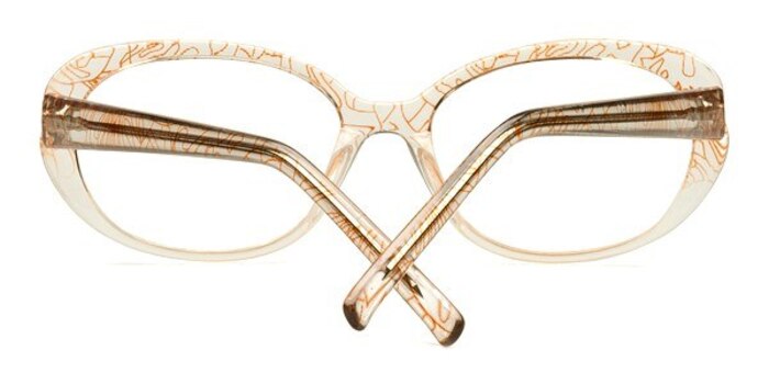 Coral Round Brown Glasses for Women | Eyebuydirect