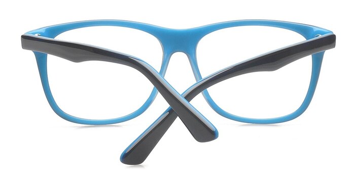 Aditya Square Navy & Blue Full Rim Eyeglasses | Eyebuydirect