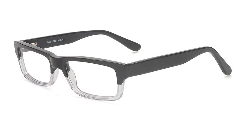 Reagan Rectangle Black Full Rim Eyeglasses | Eyebuydirect Canada