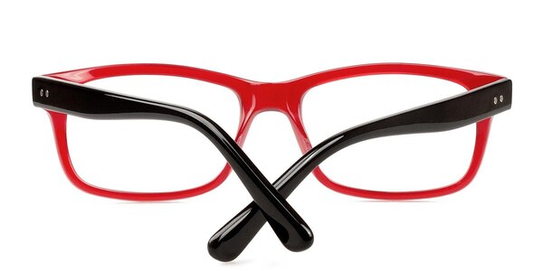 Alicia Rectangle Red Glasses for Women | Eyebuydirect Canada