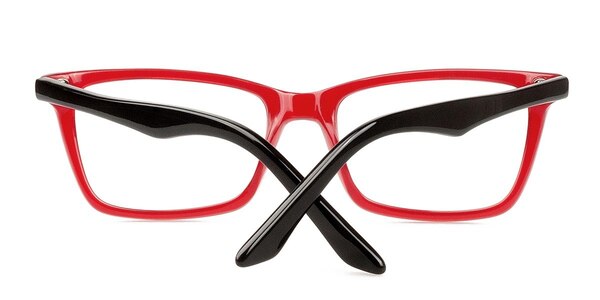Alina Rectangle Red Glasses for Women | Eyebuydirect Canada