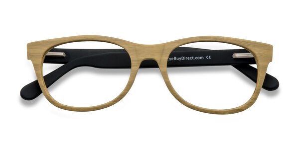 Panama - Flirty Two-Tone Hip Woodgrain Frames | Eyebuydirect