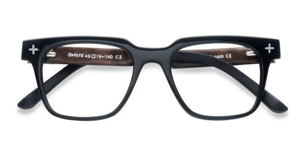 Oxford Square Black Full Rim Eyeglasses | Eyebuydirect Canada