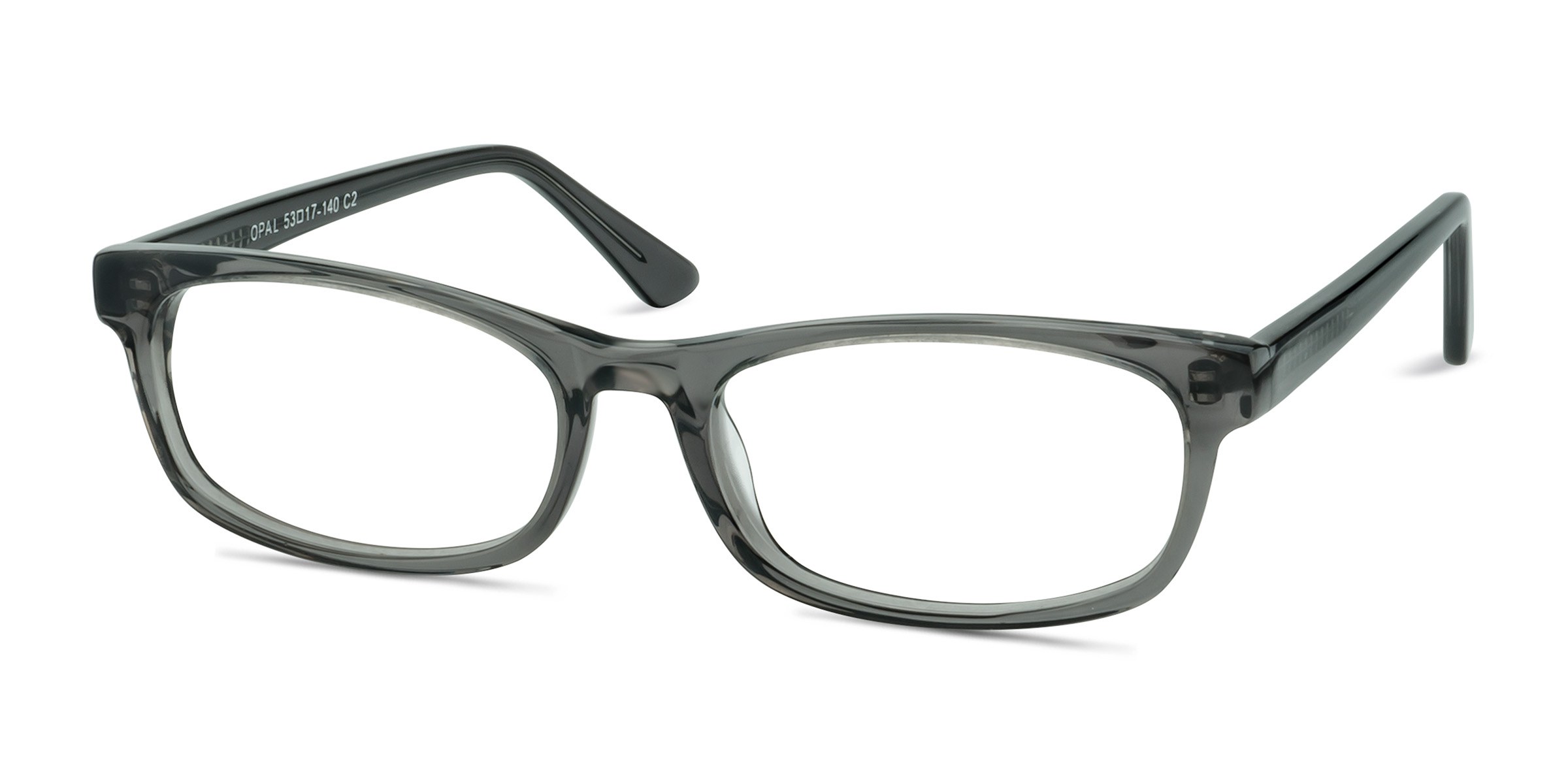 Opal Rectangle Gray Full Rim Eyeglasses | Eyebuydirect
