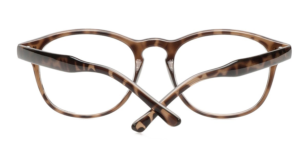 Sal Round Brown & Tortoise Glasses for Women | Eyebuydirect Canada