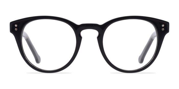Twist Round Black Full Rim Eyeglasses | Eyebuydirect Canada