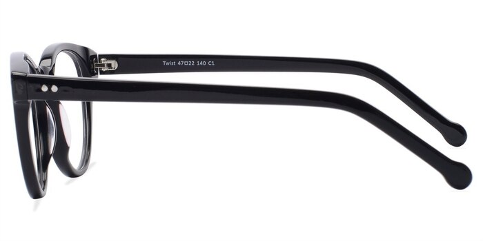 Twist Round Black Full Rim Eyeglasses | Eyebuydirect