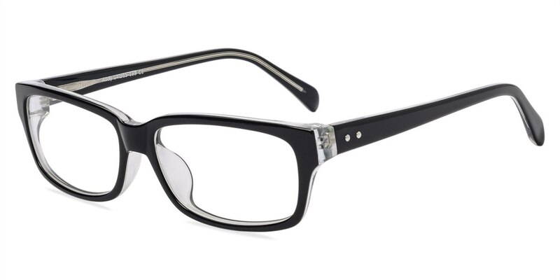 Andy Rectangle Black Full Rim Eyeglasses | Eyebuydirect Canada