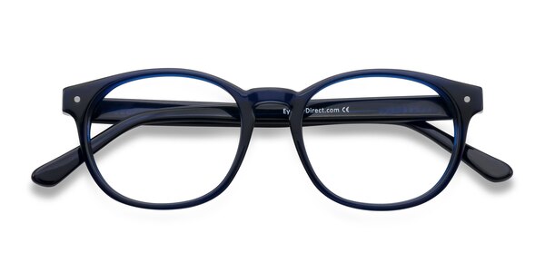 Midnight Round Navy Full Rim Eyeglasses | Eyebuydirect