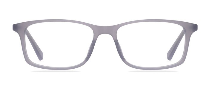 Empire Rectangle Matte Gray Full Rim Eyeglasses | Eyebuydirect Canada