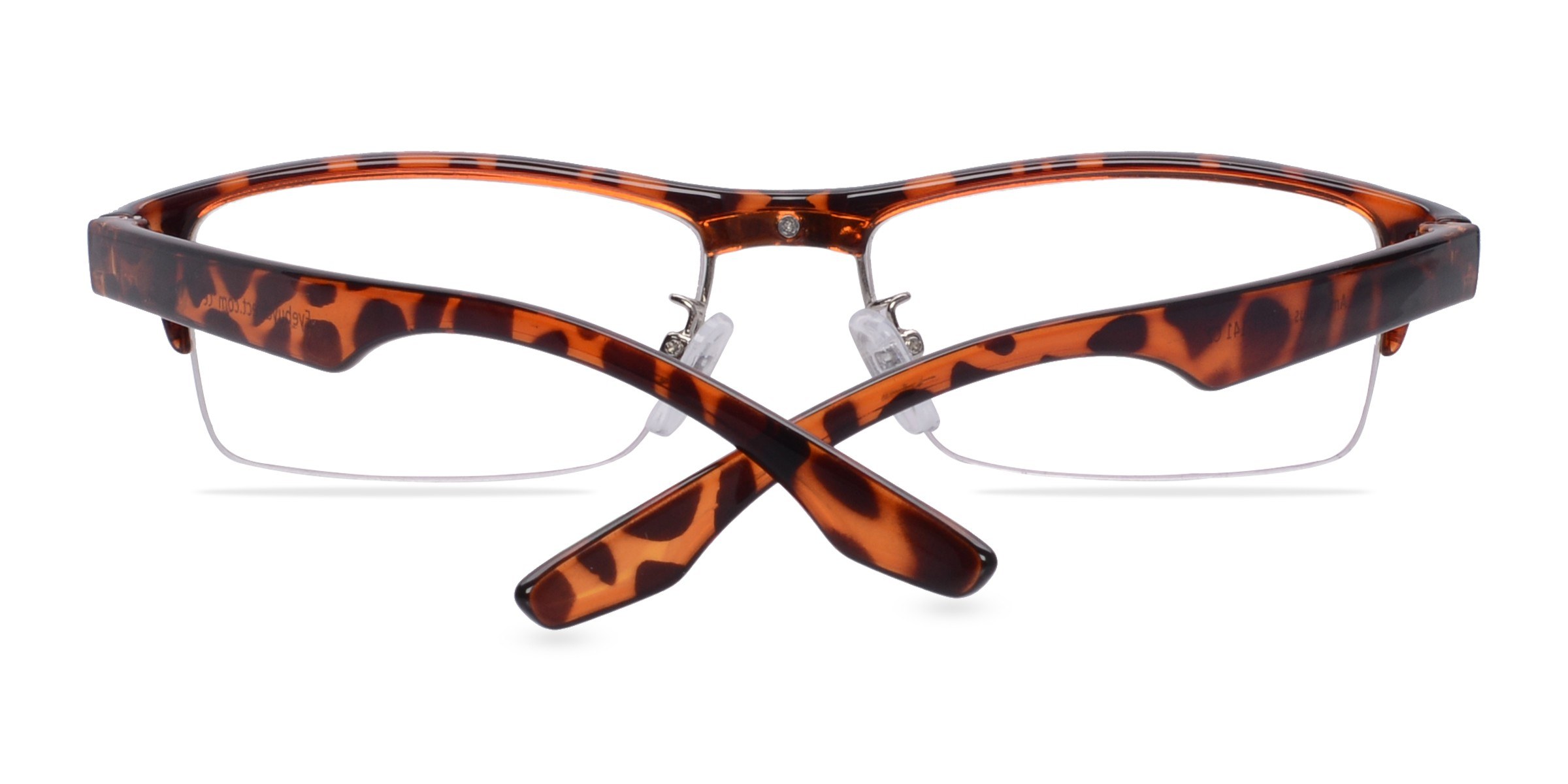 Ambitious Rectangle Leopard Semi Rimless Eyeglasses Eyebuydirect 7161