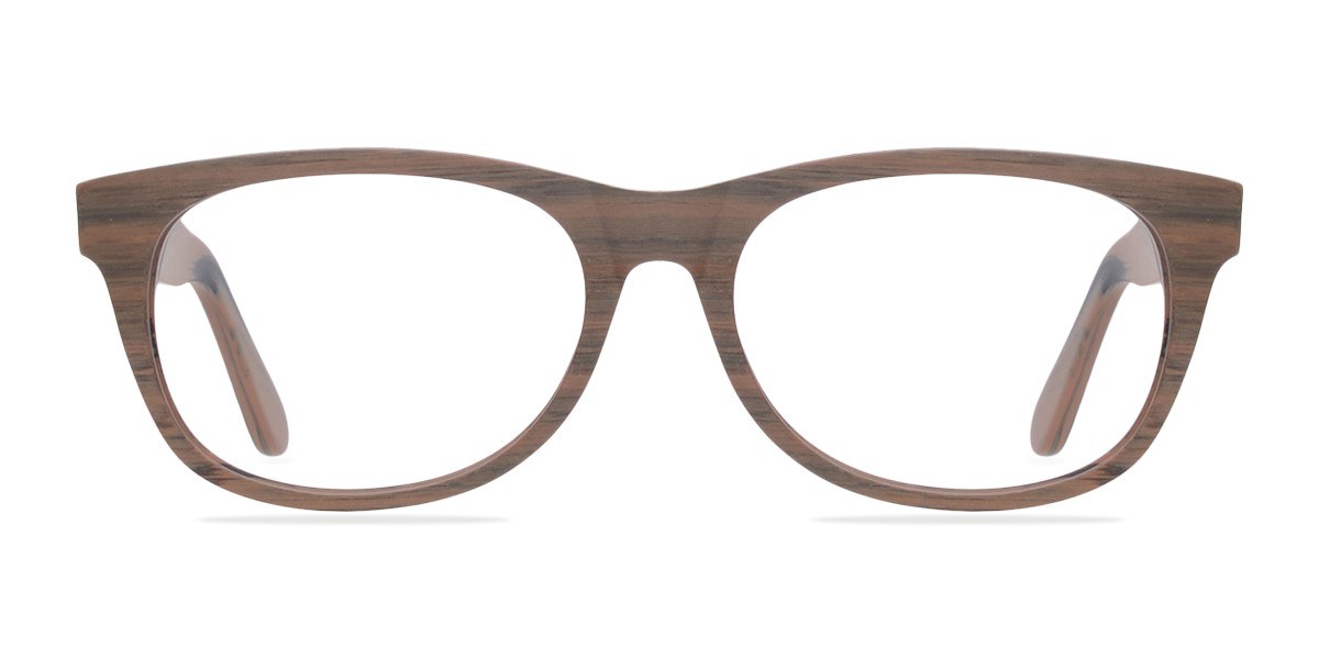 Panama Rectangle Brown & Striped Full Rim Eyeglasses | Eyebuydirect