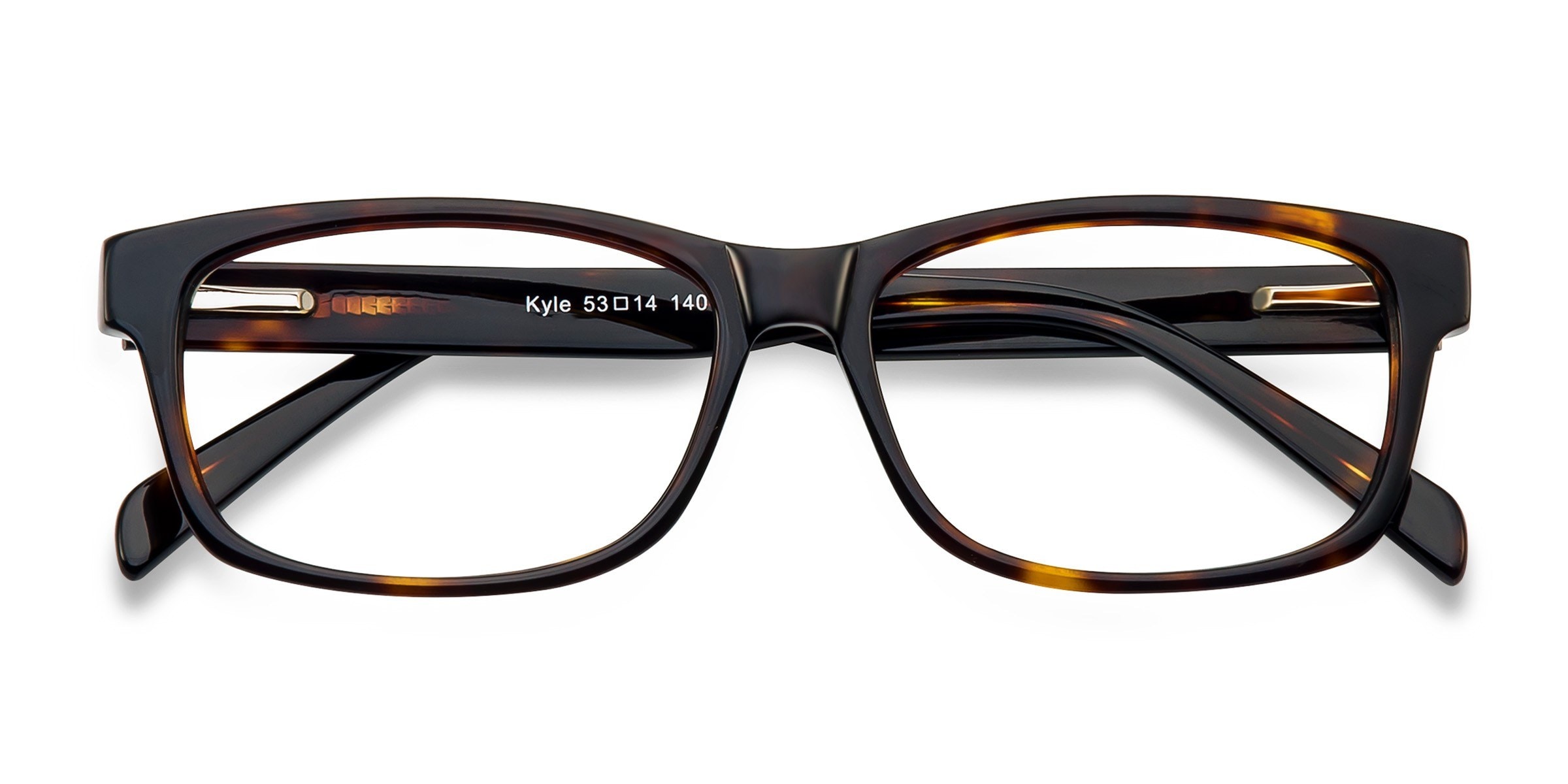 Kyle Rectangle Brown & Tortoise Full Rim Eyeglasses | Eyebuydirect Canada