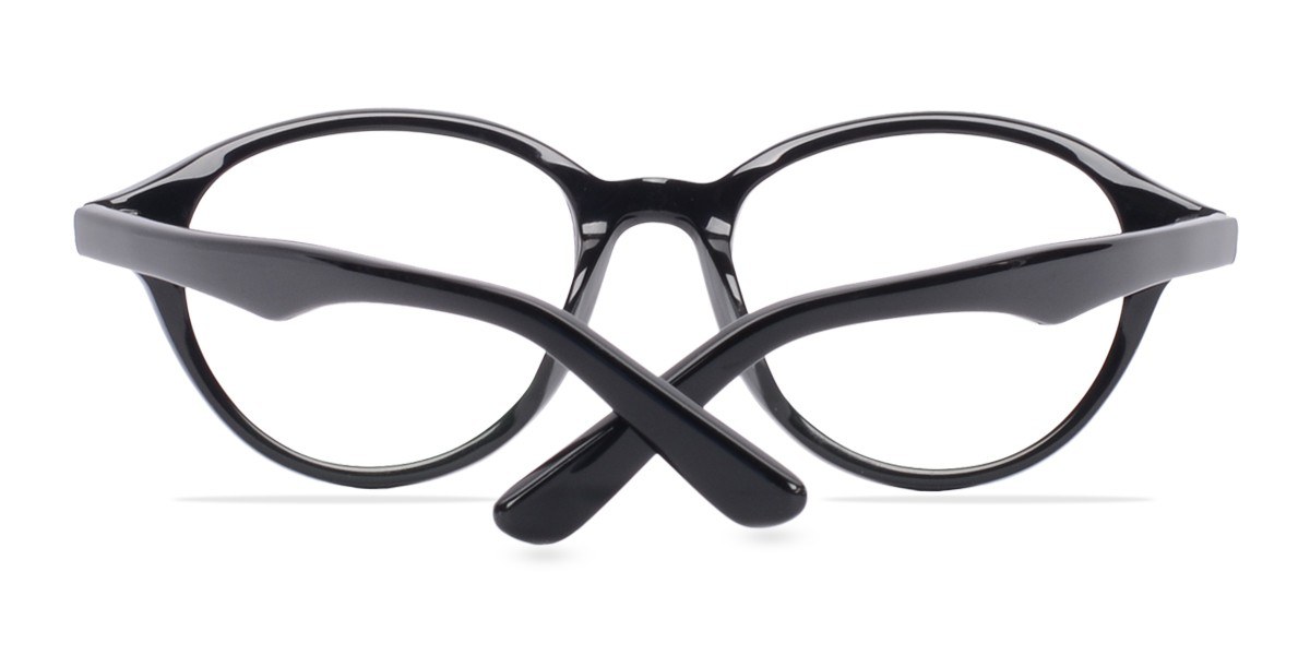 Amuse Round Black Full Rim Eyeglasses | Eyebuydirect Canada
