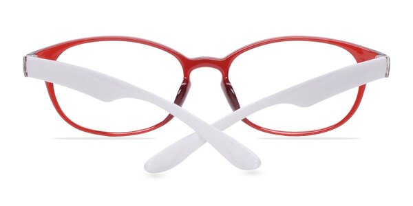 Hannah - Ovale Rouge Monture Lunettes de vue Pour Femmes | Eyebuydirect ...