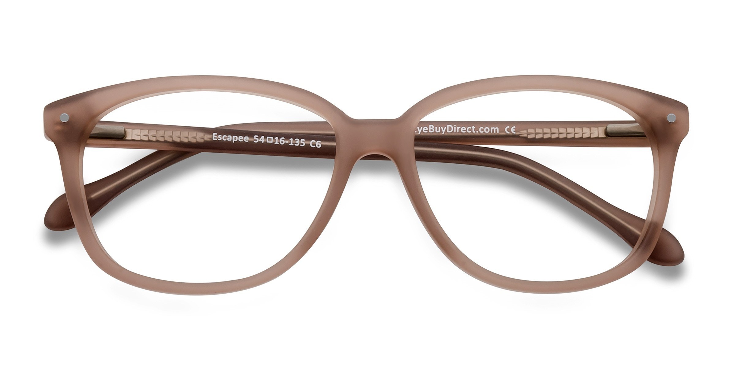 Escapee Square Matte Brown Full Rim Eyeglasses | Eyebuydirect Canada