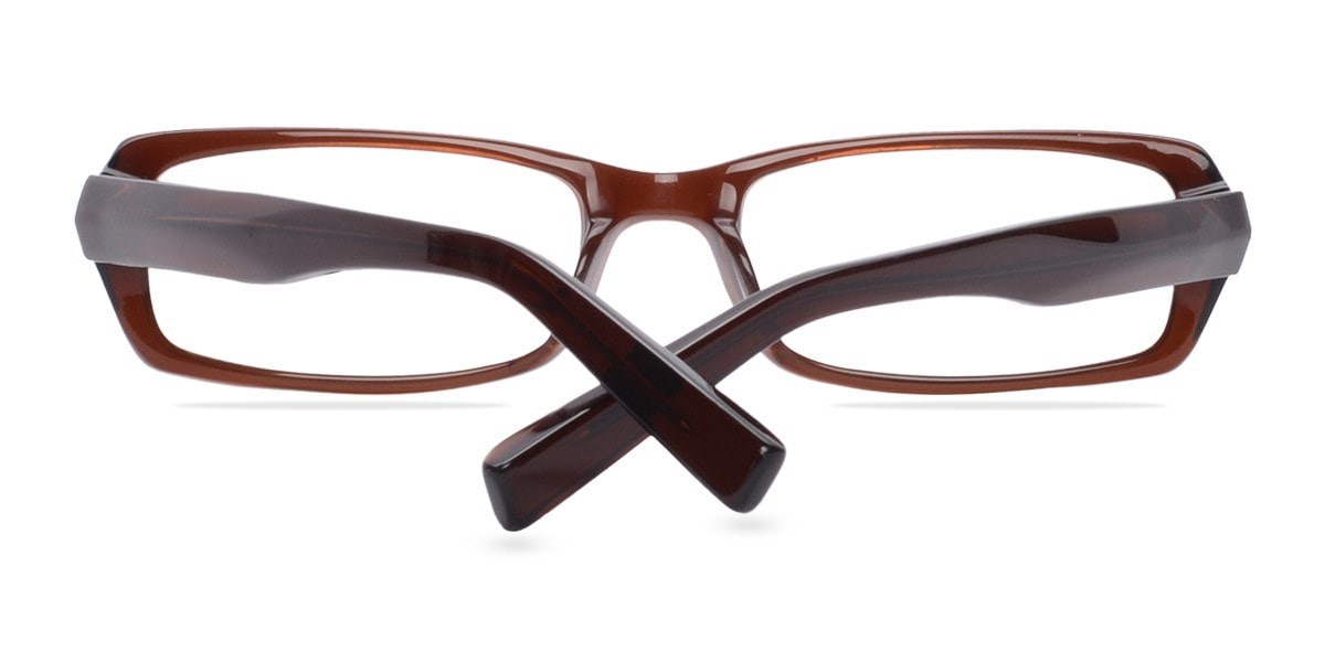 Sand Rectangle Brown Full Rim Eyeglasses | Eyebuydirect Canada