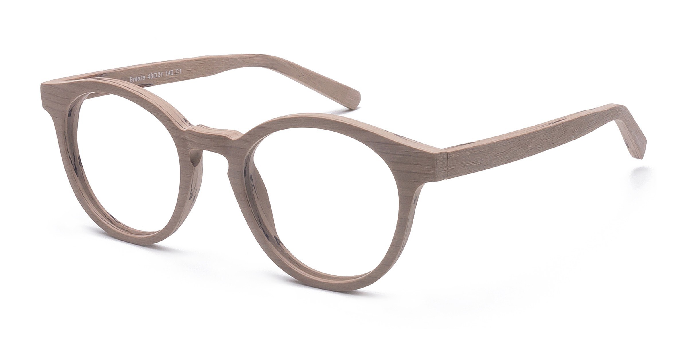 Breeze Round Beige Full Rim Eyeglasses | Eyebuydirect