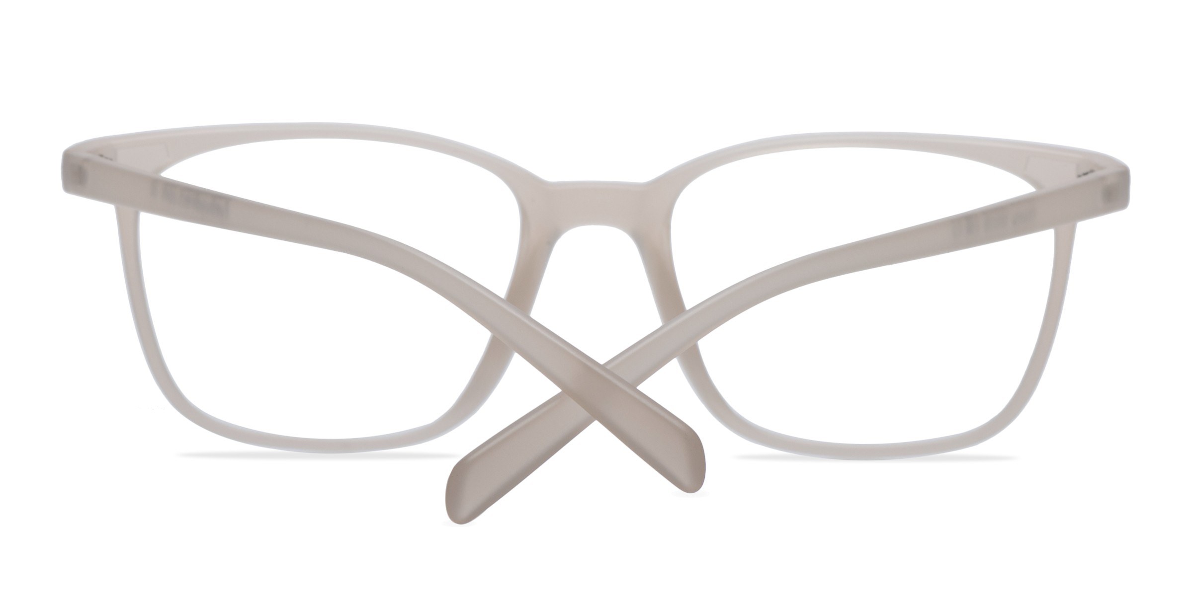 Champ Square Clear & White Full Rim Eyeglasses | Eyebuydirect