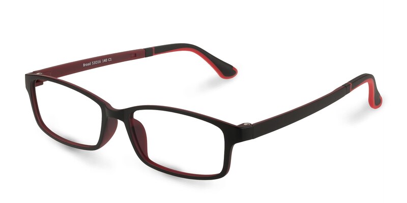 Broad Rectangle Black Full Rim Eyeglasses | Eyebuydirect