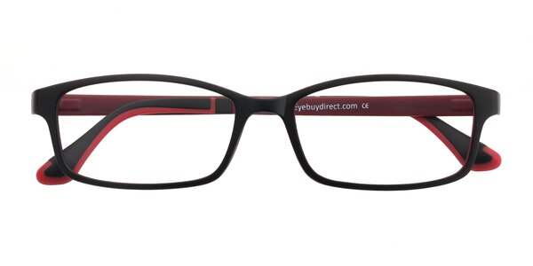 Broad Rectangle Black Full Rim Eyeglasses | Eyebuydirect Canada