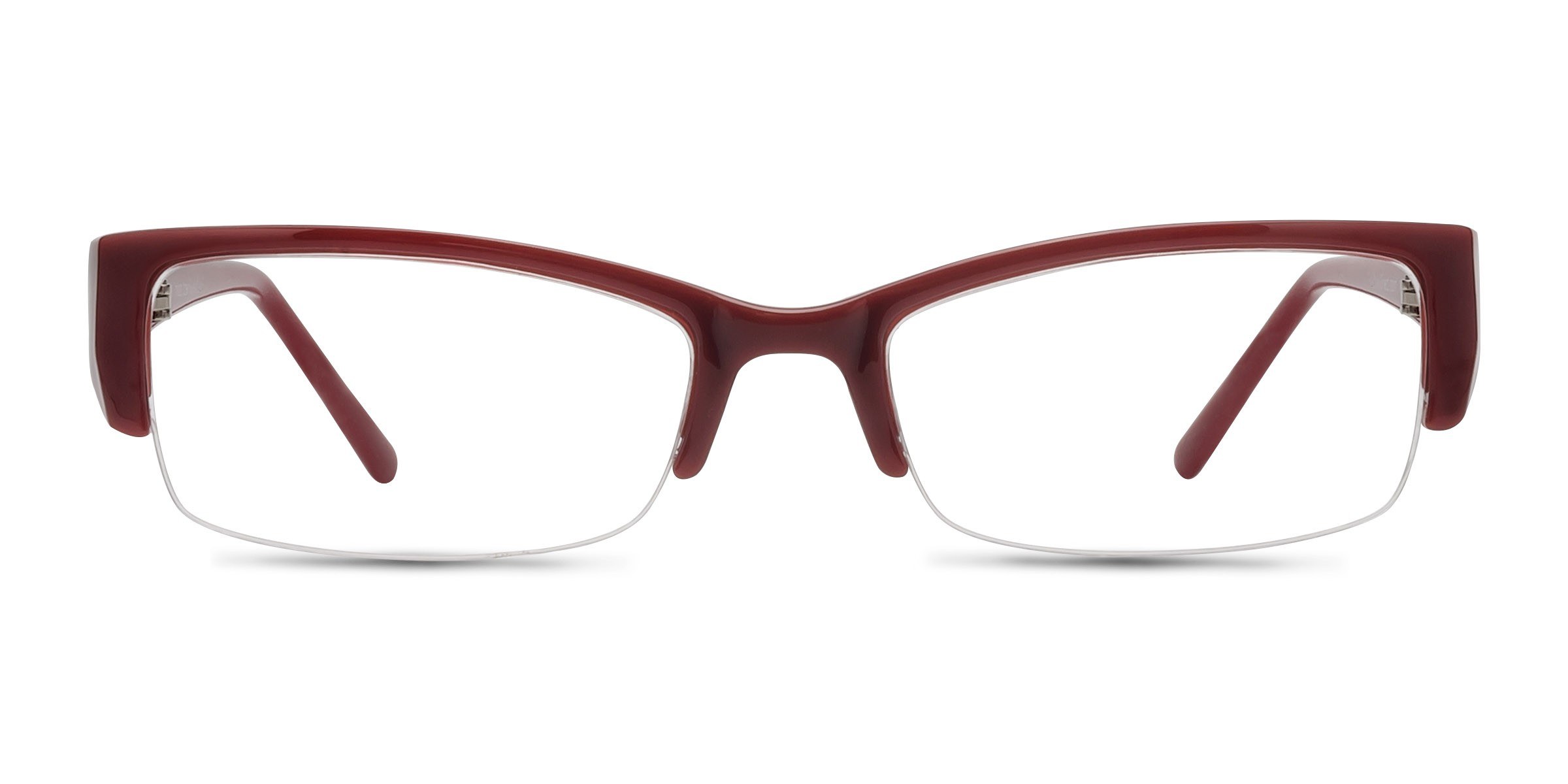 Diane Rectangle Red Glasses for Women | Eyebuydirect