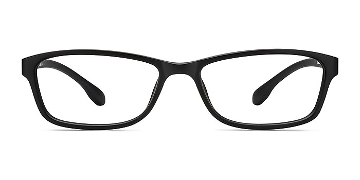 Versus Rectangle Matte Black Full Rim Eyeglasses Eyebuydirect Canada