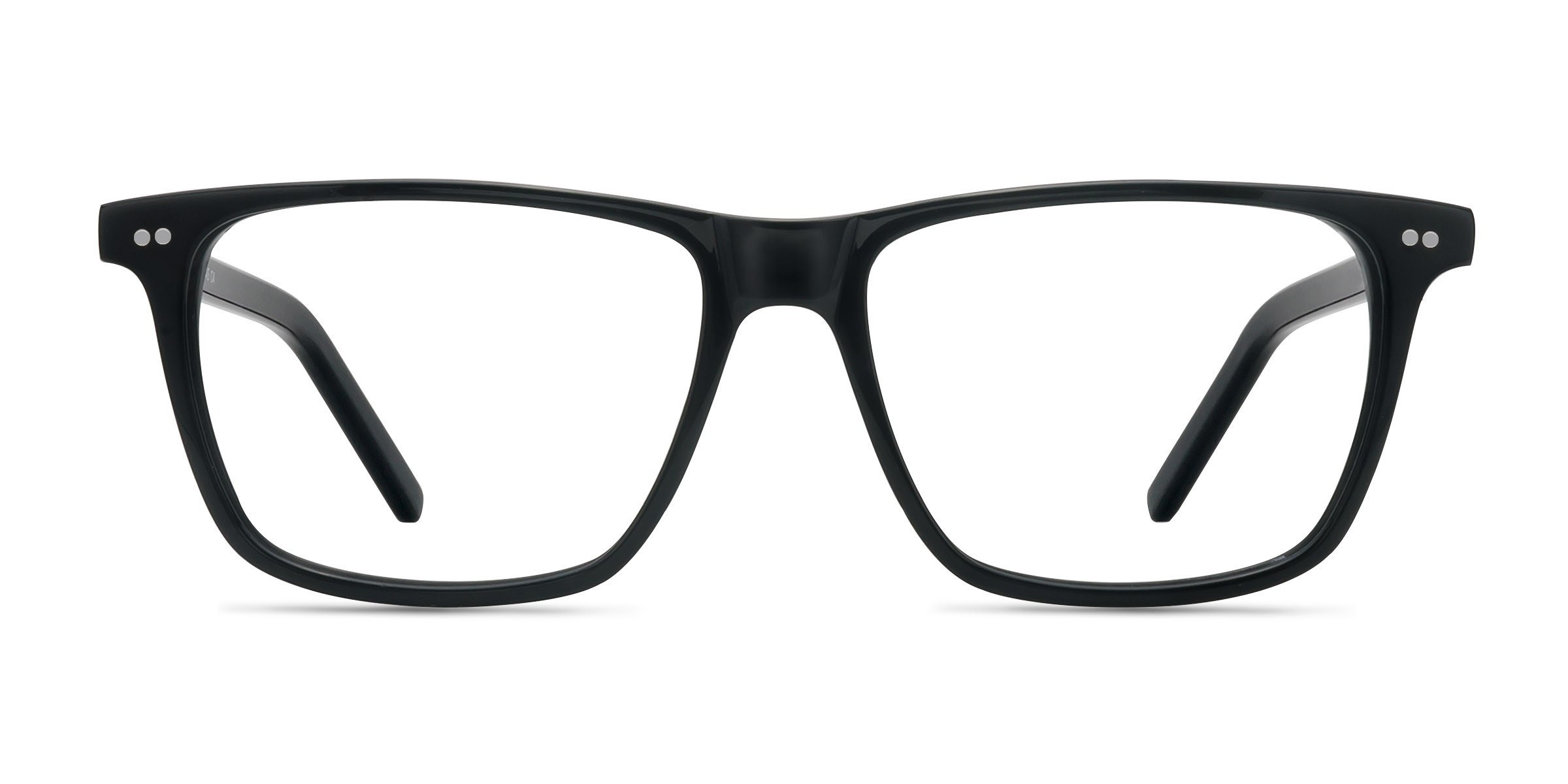 Default Rectangle Black Full Rim Eyeglasses | Eyebuydirect