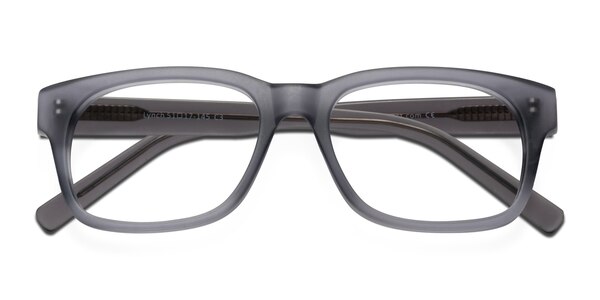 Lynch Square Matte Gray Full Rim Eyeglasses | Eyebuydirect