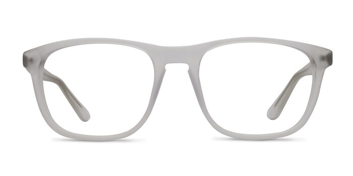 Damien Square Matte Clear Full Rim Eyeglasses | Eyebuydirect