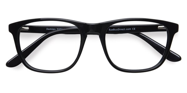 Damien Square Black Full Rim Eyeglasses | Eyebuydirect Canada