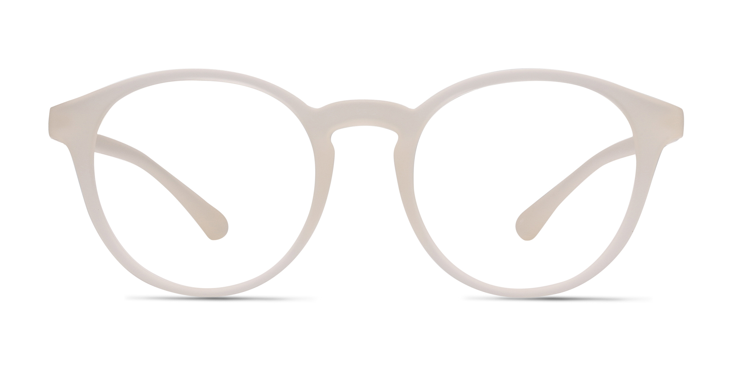 Bright Side Round Clear White Full Rim Eyeglasses | Eyebuydirect