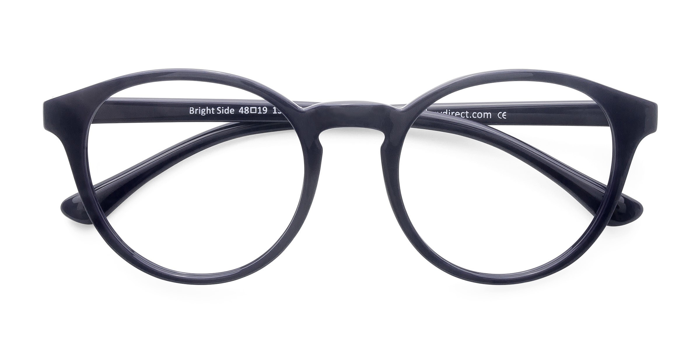 Bright Side Round Navy Full Rim Eyeglasses | Eyebuydirect Canada