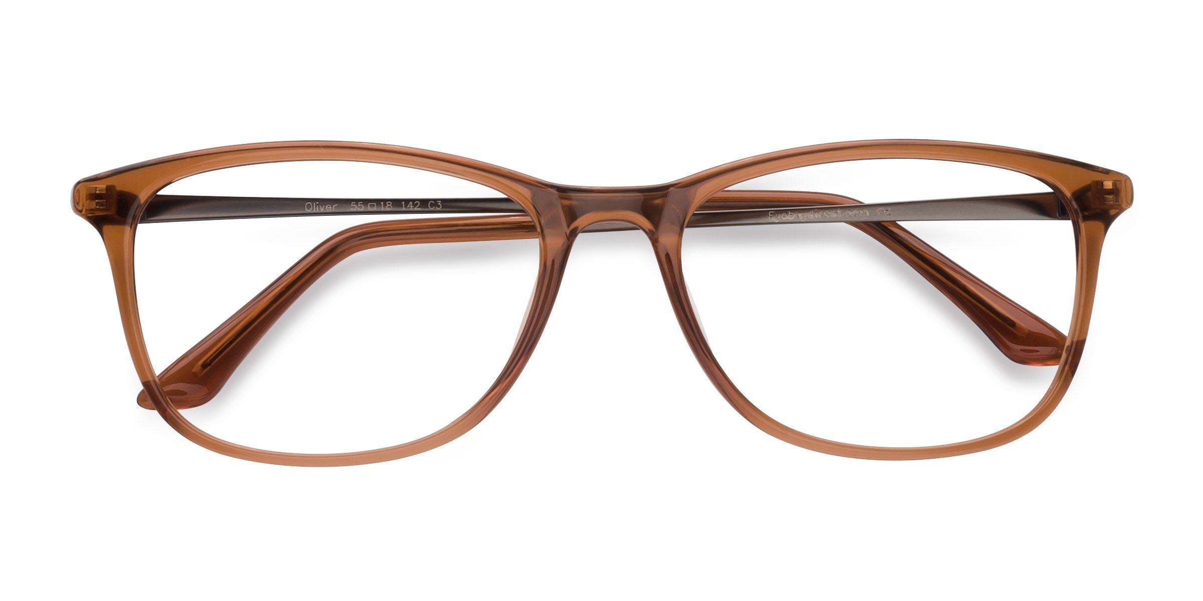 Oliver Rectangle Brown Full Rim Eyeglasses | Eyebuydirect Canada