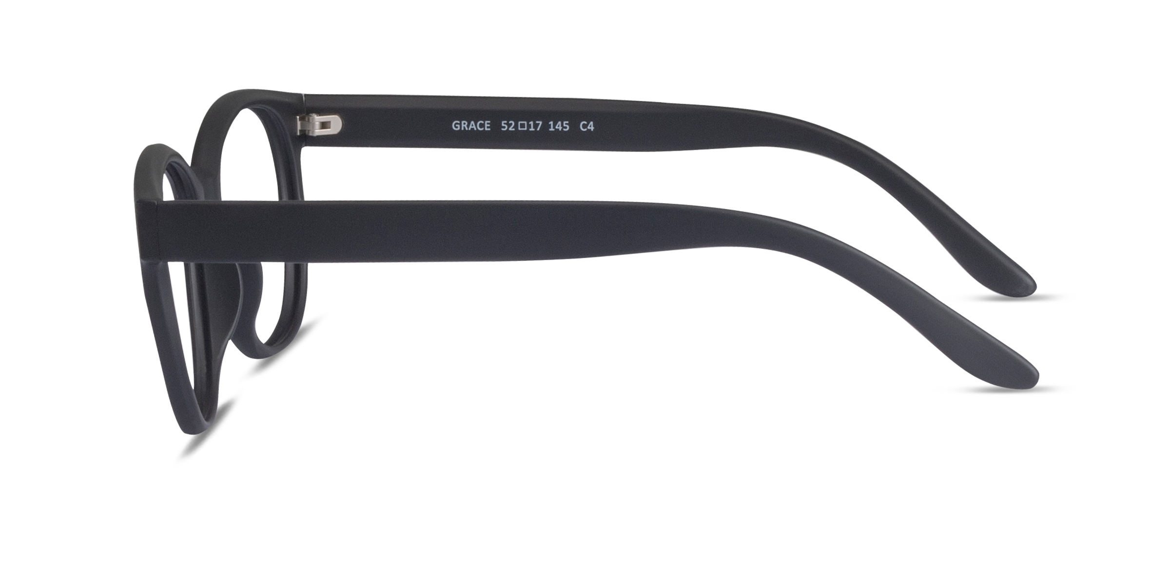 Grace Square Matte Black Glasses for Women | Eyebuydirect