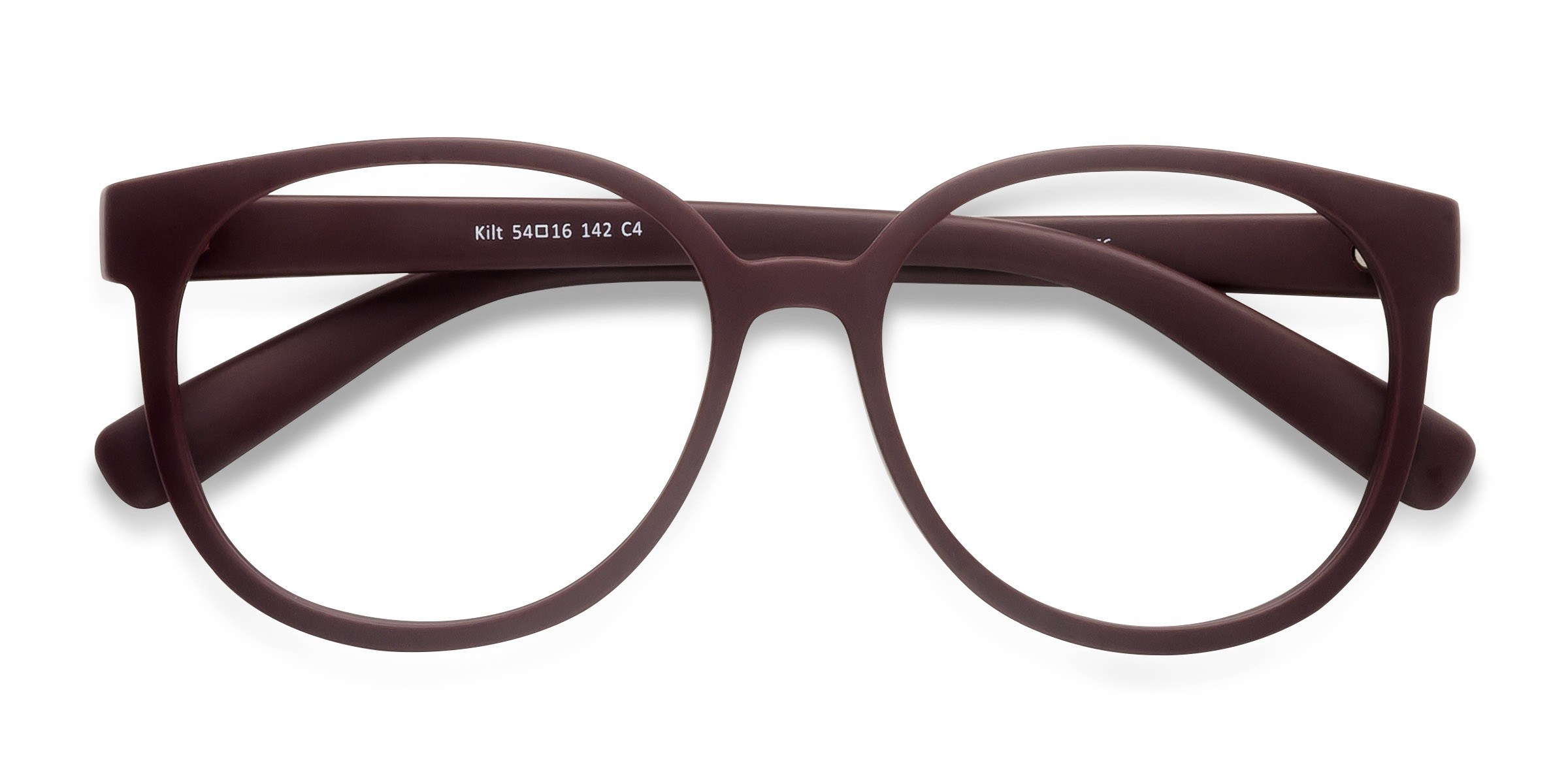 Kilt Round Dark Red Glasses for Women | Eyebuydirect