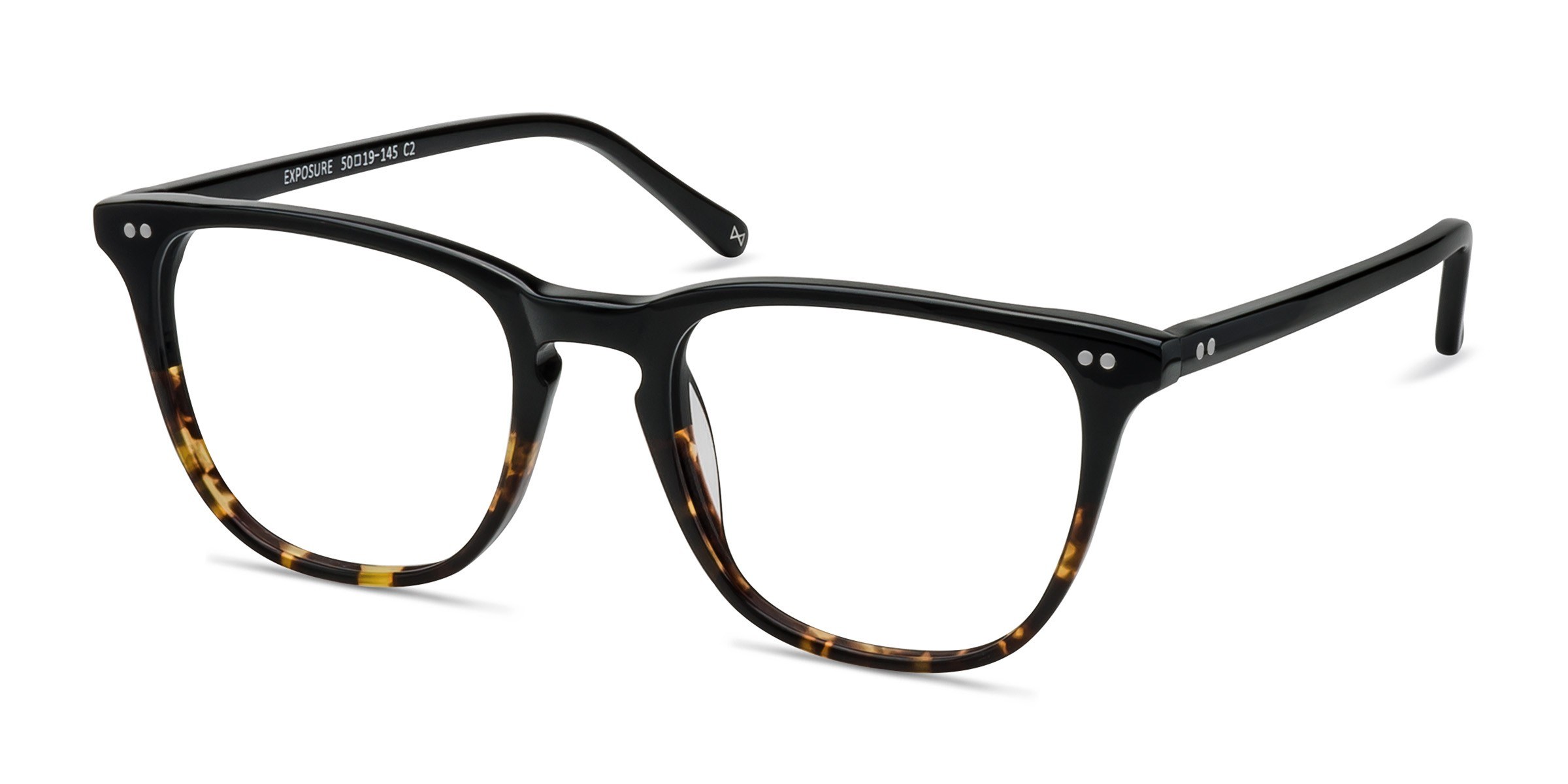 Exposure Square Jet Amber Glasses for Men | Eyebuydirect