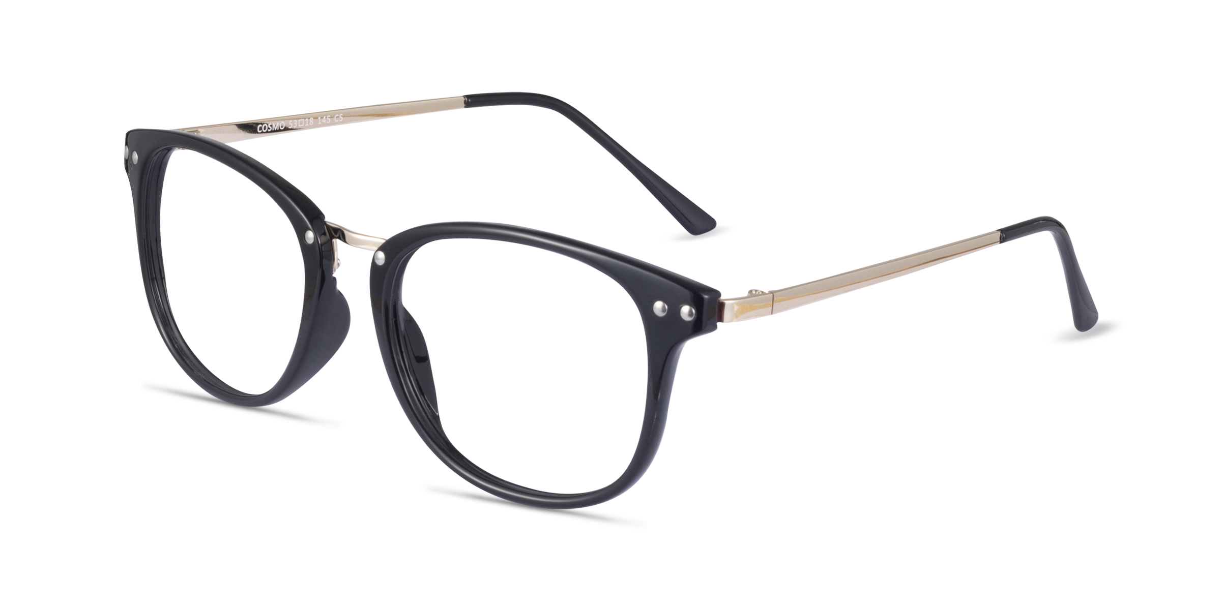 Cosmo Square Black Full Rim Eyeglasses | Eyebuydirect