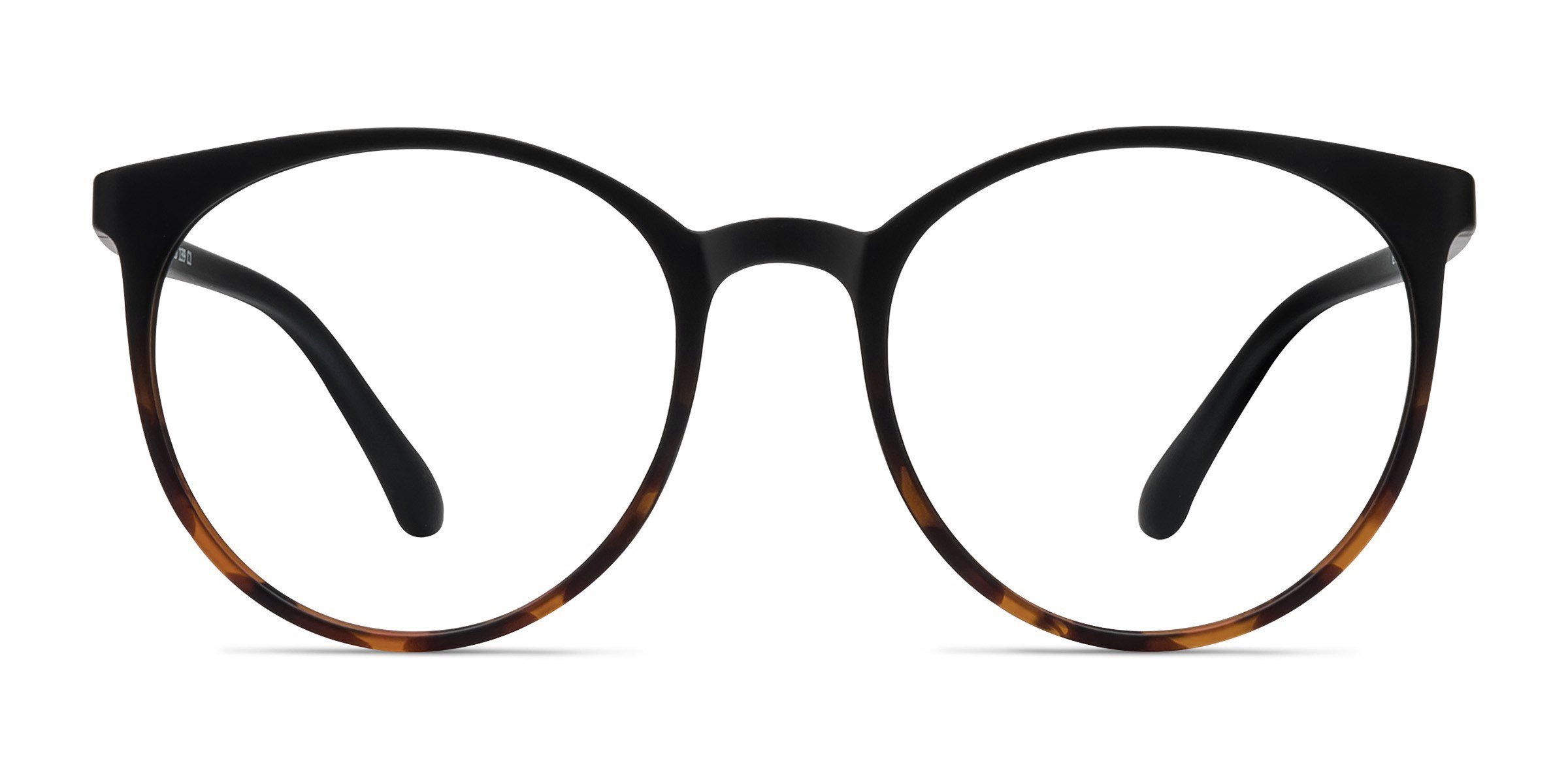 Portrait Round Black Tortoise Full Rim Eyeglasses | Eyebuydirect