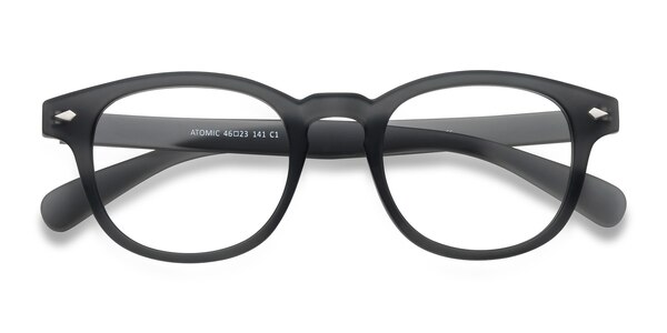 Atomic Matte Gray Full Rim Eyeglasses | Eyebuydirect Canada