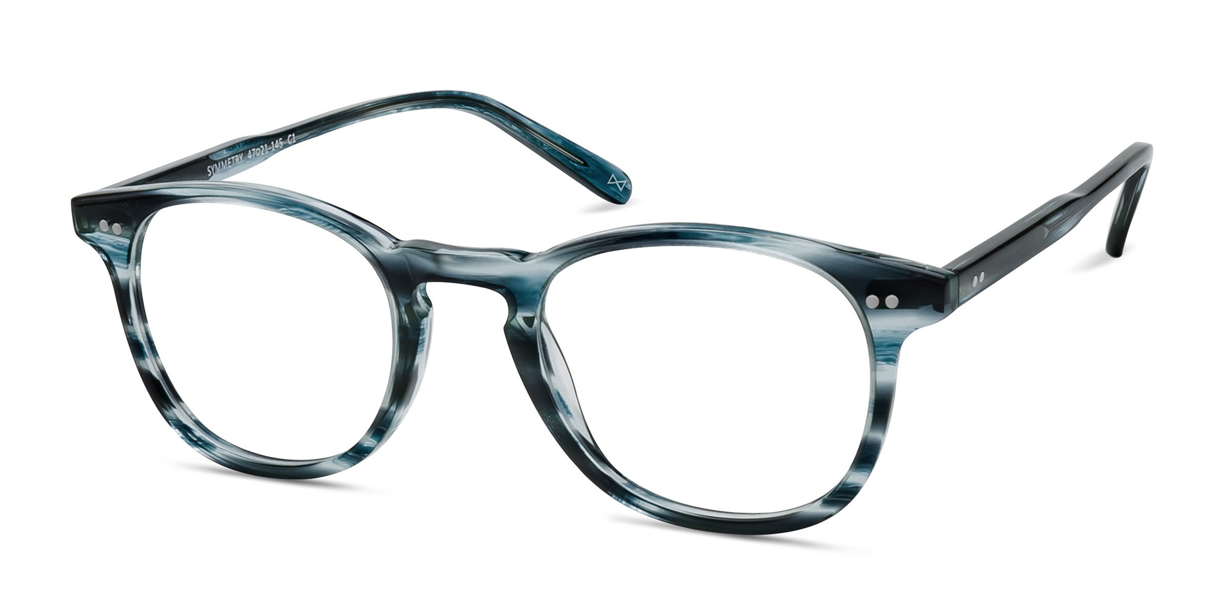 Symmetry Square Ocean Tide Full Rim Eyeglasses | Eyebuydirect