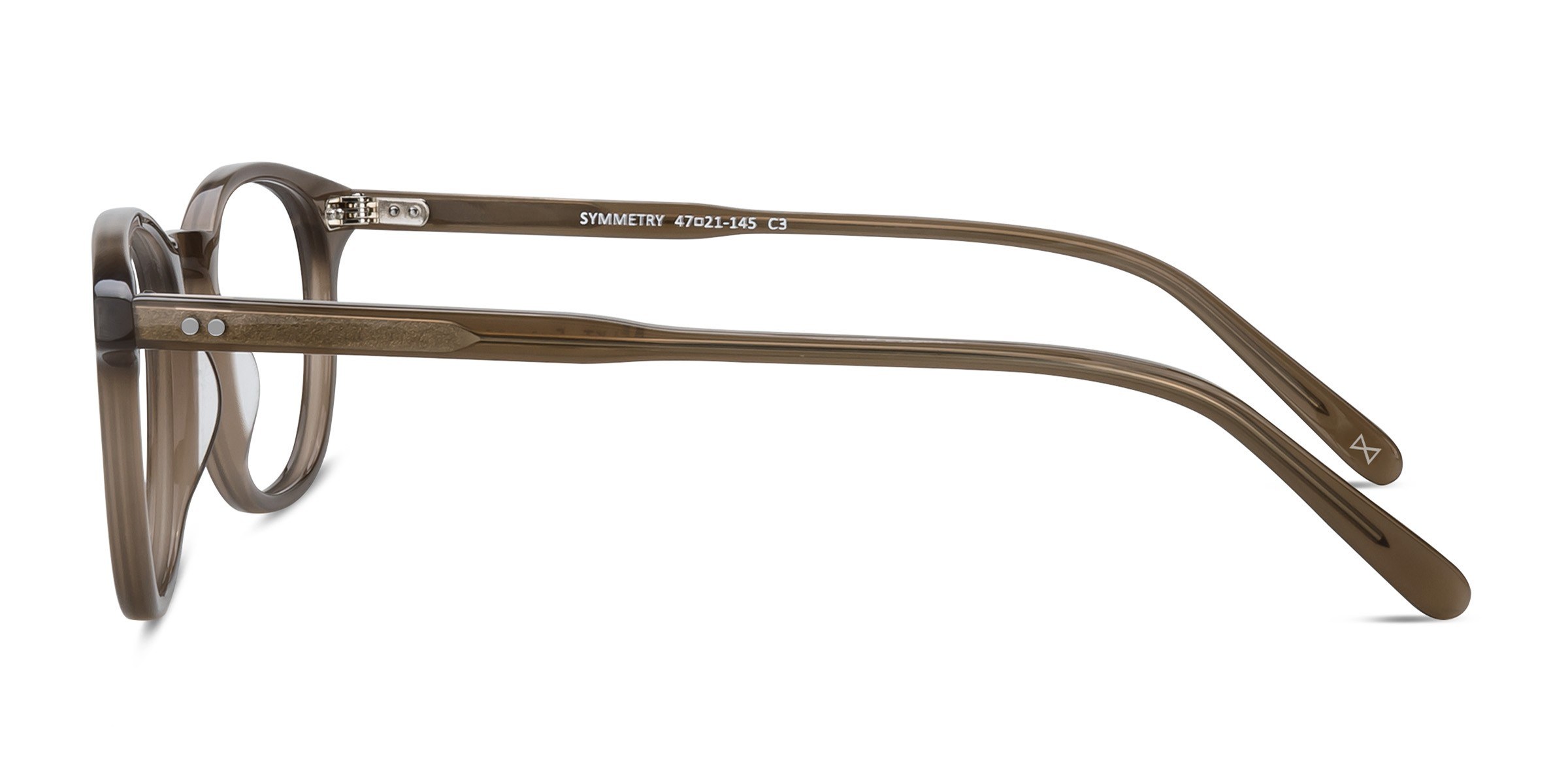 Symmetry Square Taupe Full Rim Eyeglasses | Eyebuydirect