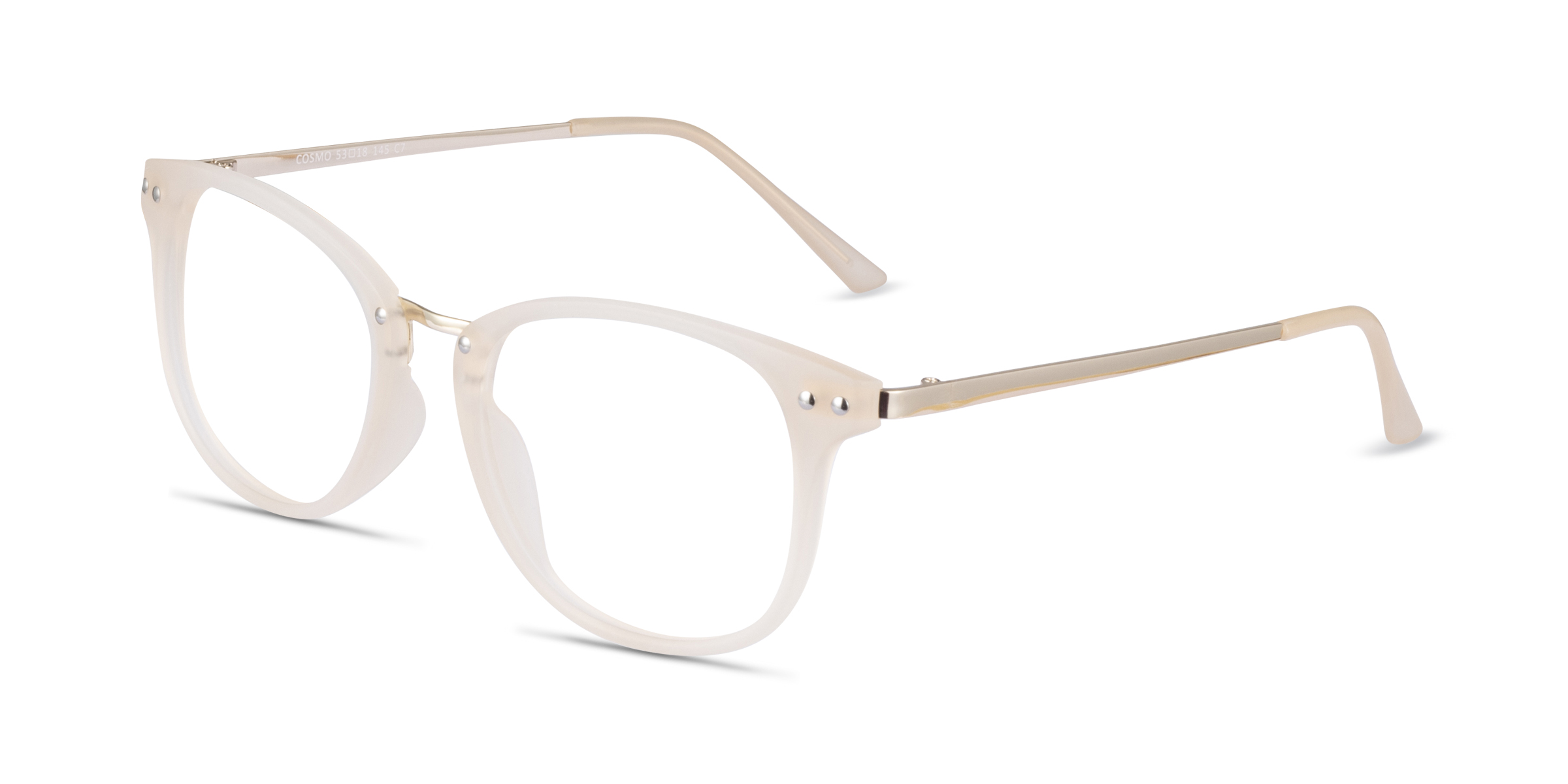 Cosmo Square White Glasses for Women | Eyebuydirect