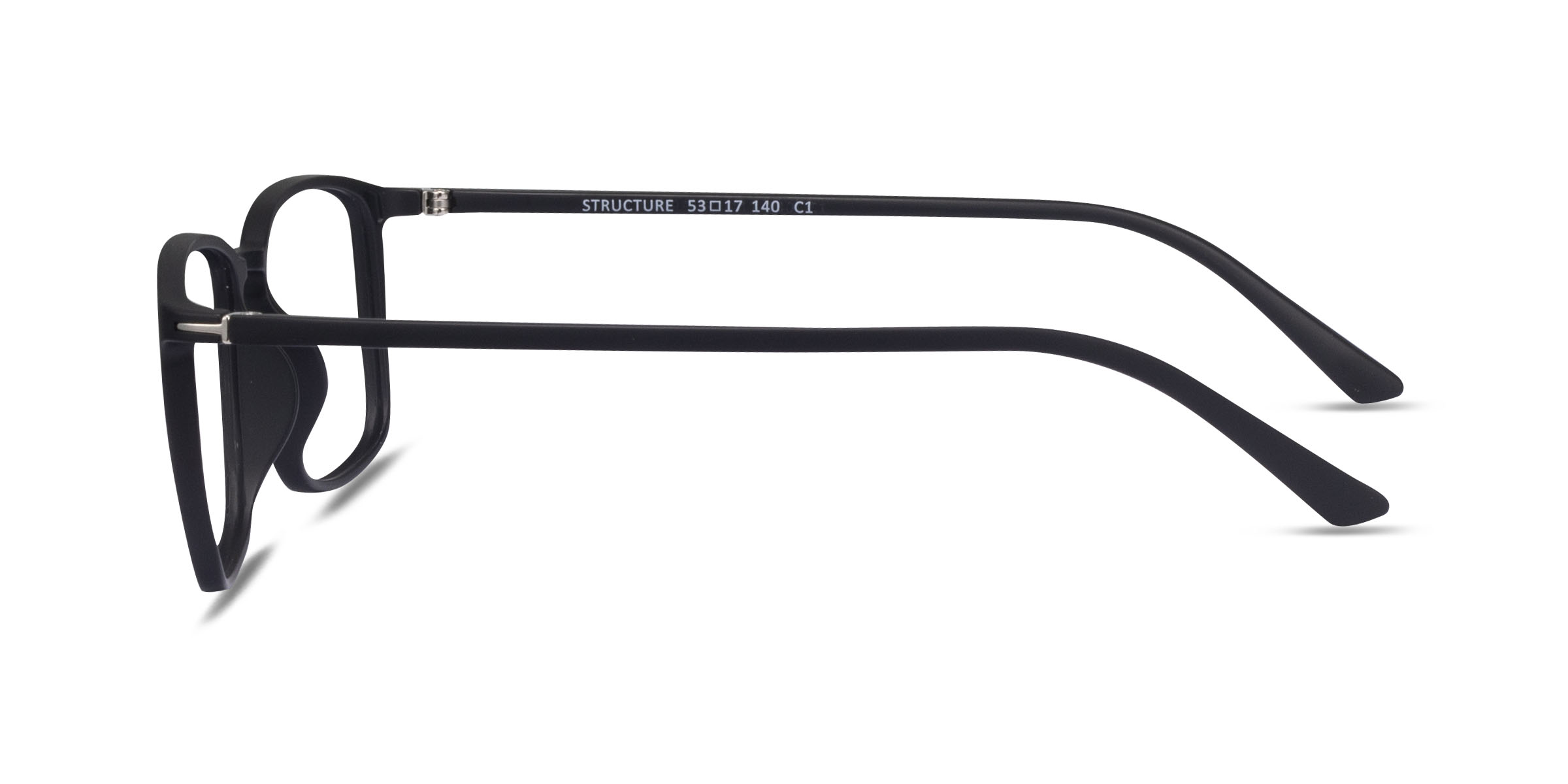 Structure Rectangle Black Full Rim Eyeglasses | Eyebuydirect