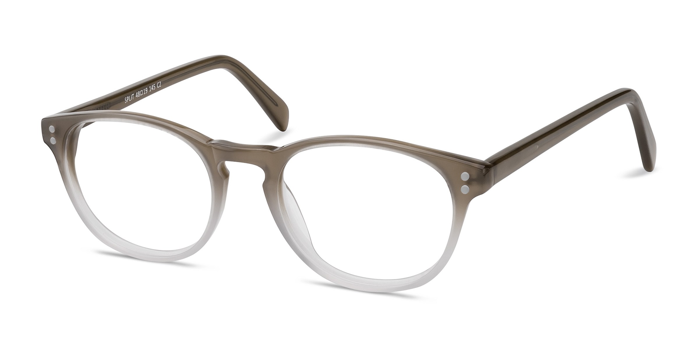 Split Round Brown Full Rim Eyeglasses | Eyebuydirect
