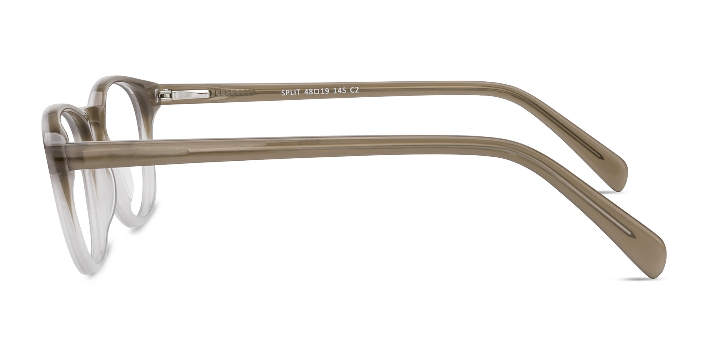 Split Round Brown Full Rim Eyeglasses | Eyebuydirect
