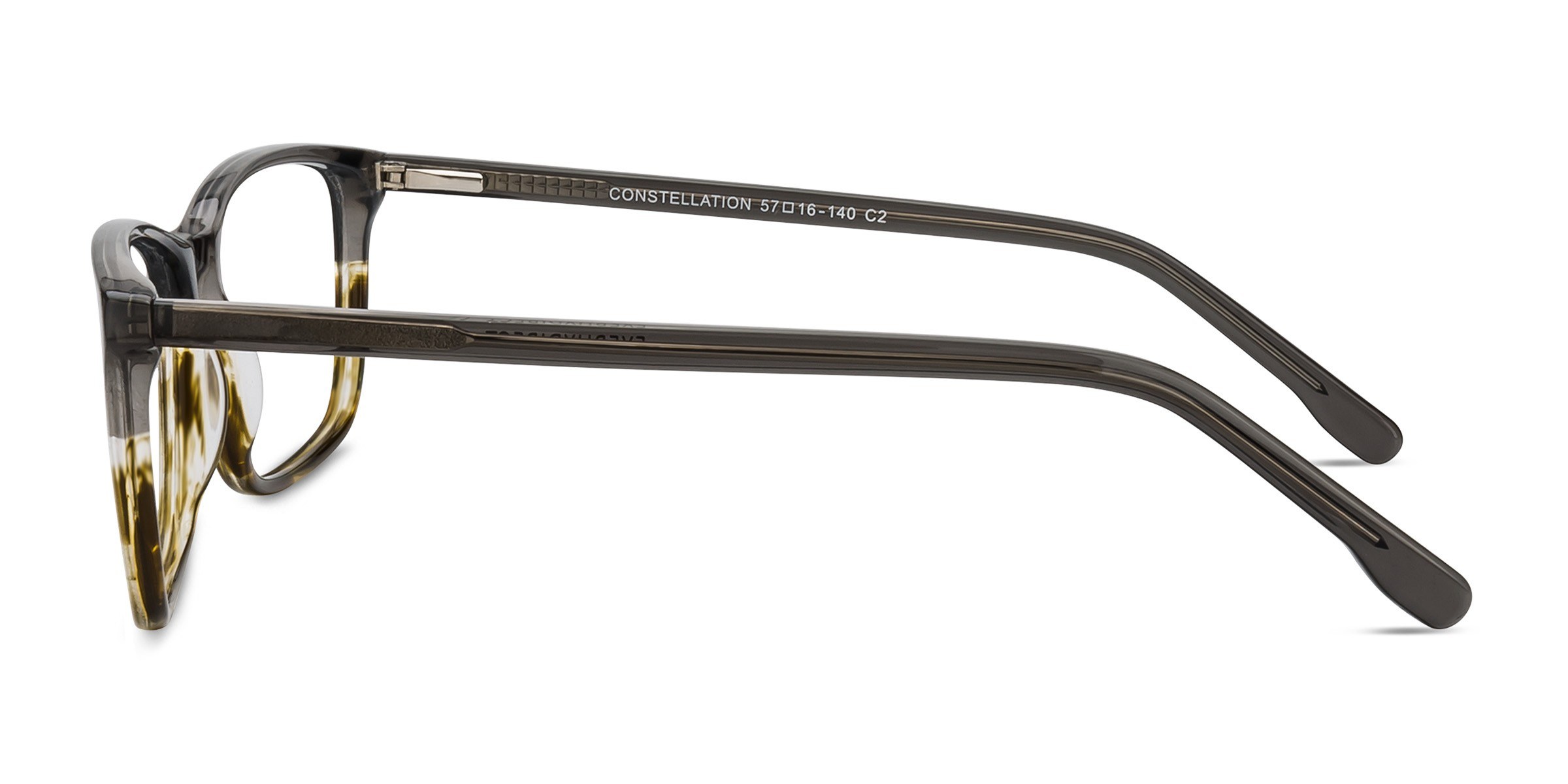 Constellation Rectangle Gray Brown Full Rim Eyeglasses | Eyebuydirect