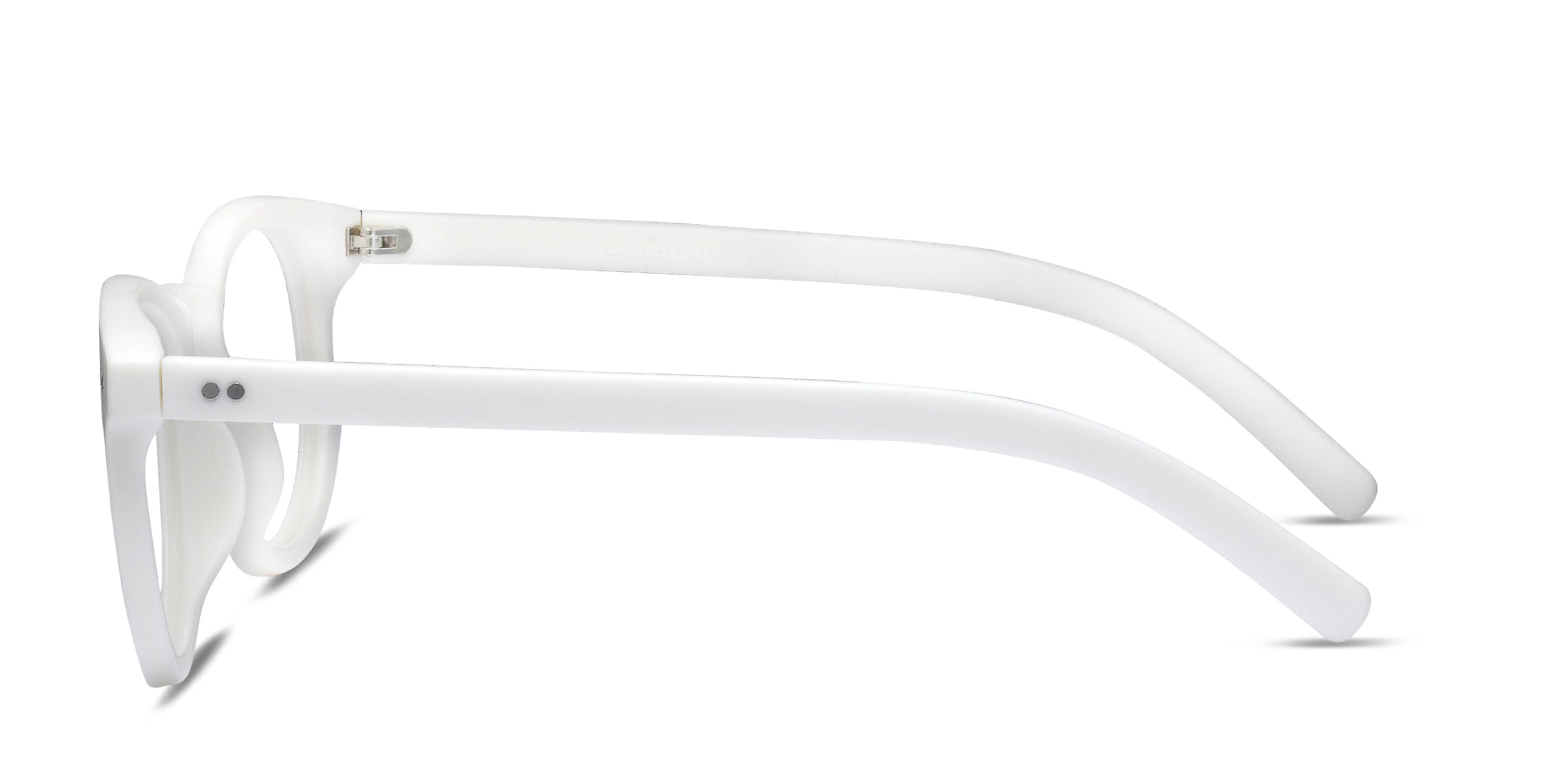 Solar Oval Matte White Full Rim Eyeglasses | Eyebuydirect